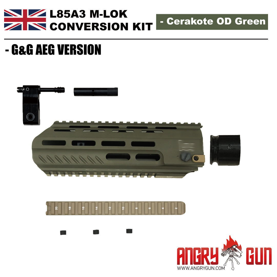 L85A3 M-LOK Conversion Kit – Cerakote OD Green | Airsoft Upgrade