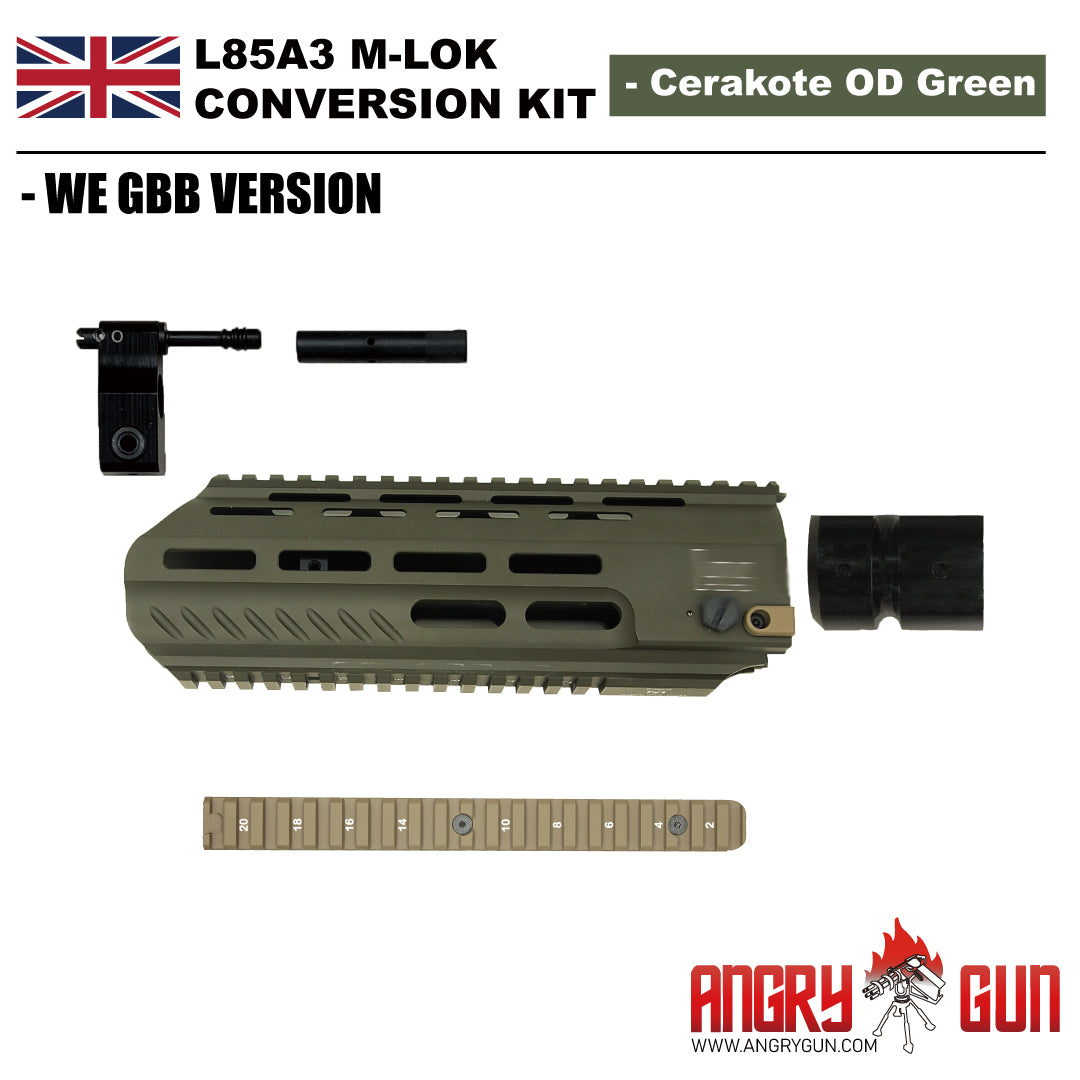 L85A3 M-LOK Conversion Kit – Cerakote OD Green | Airsoft Upgrade