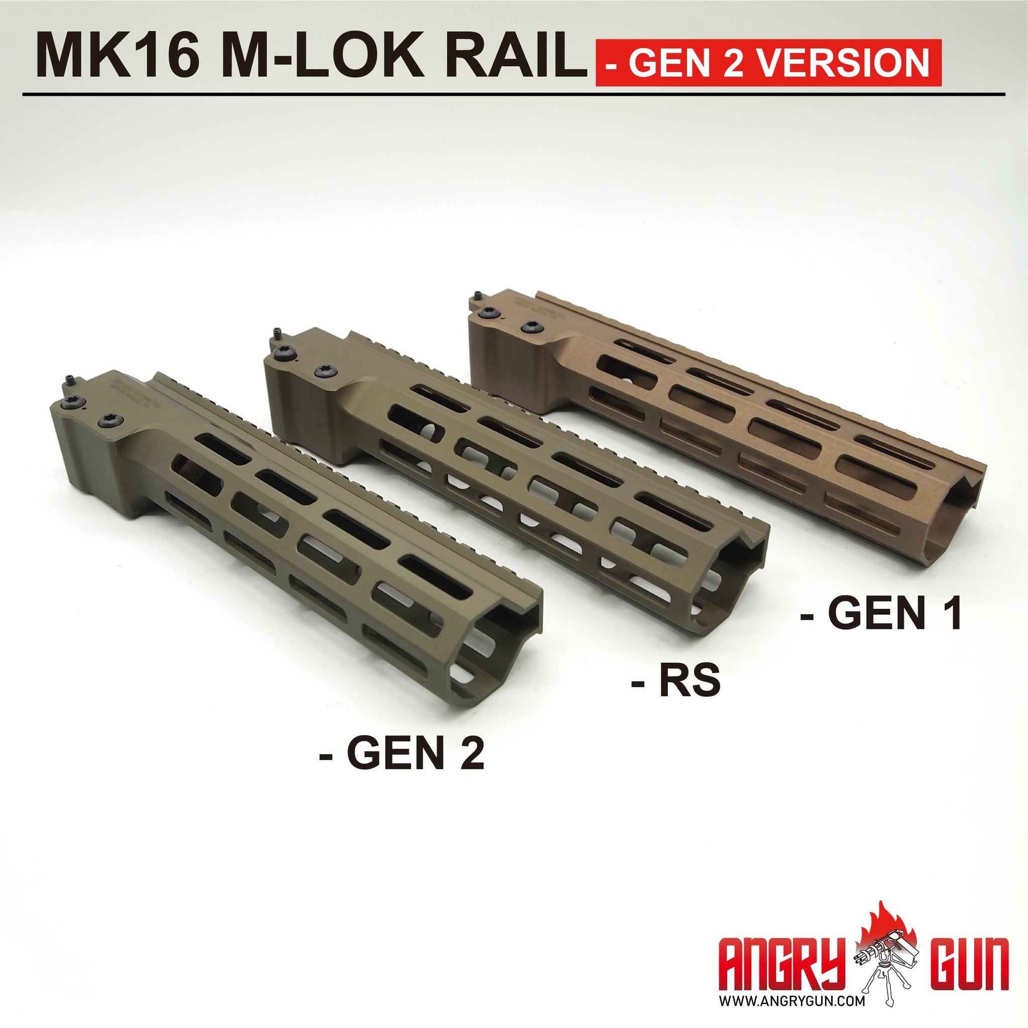 MK16 M-LOK Rail 10.5" Gen 2 – Tactical Upgrade | Angry Gun