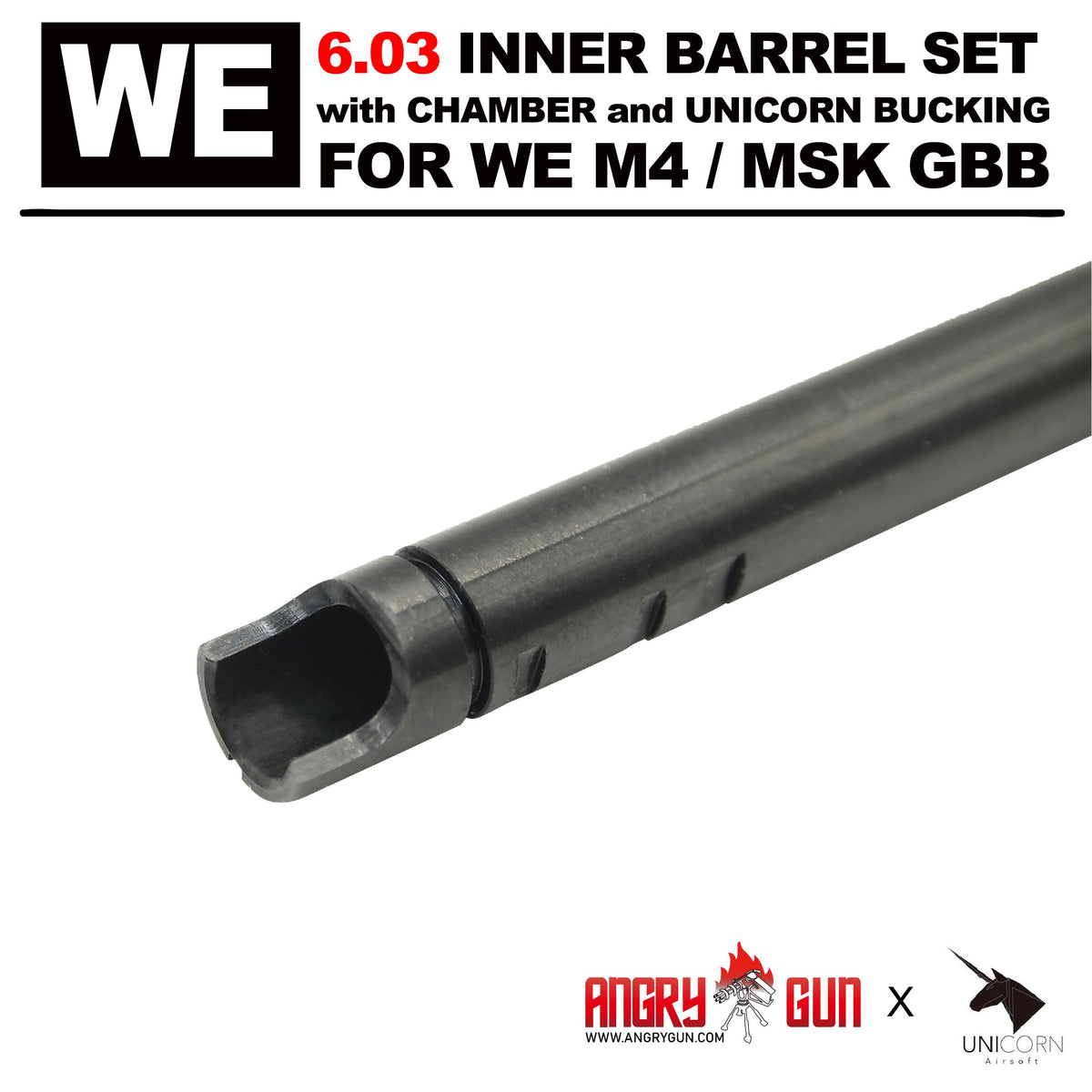 WE 6.03 STAINLESS STEEL INNER BARREL SET (With Chamber Set & Bucking)