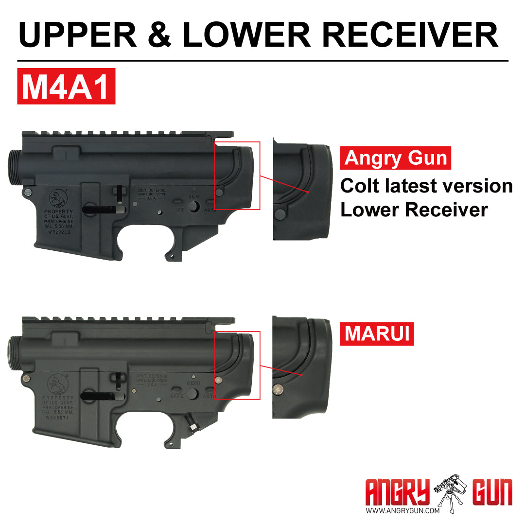 COLT M4A1(最新バージョン) マルイ MWS/MTR GBB 用アッパー&ロワーレシーバー
